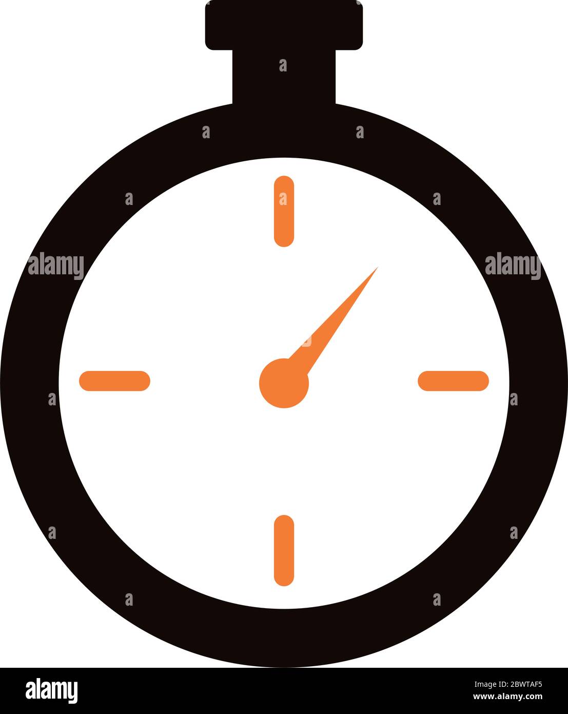 timer chronometer silhouette style icon Stock Vector Image & Art - Alamy