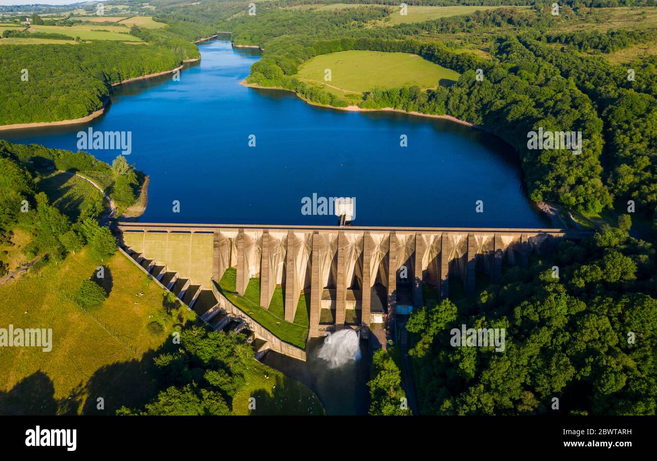 A general view of Wimbleball Lake in Exmoor, Somerset. Wimbleball Lake ...