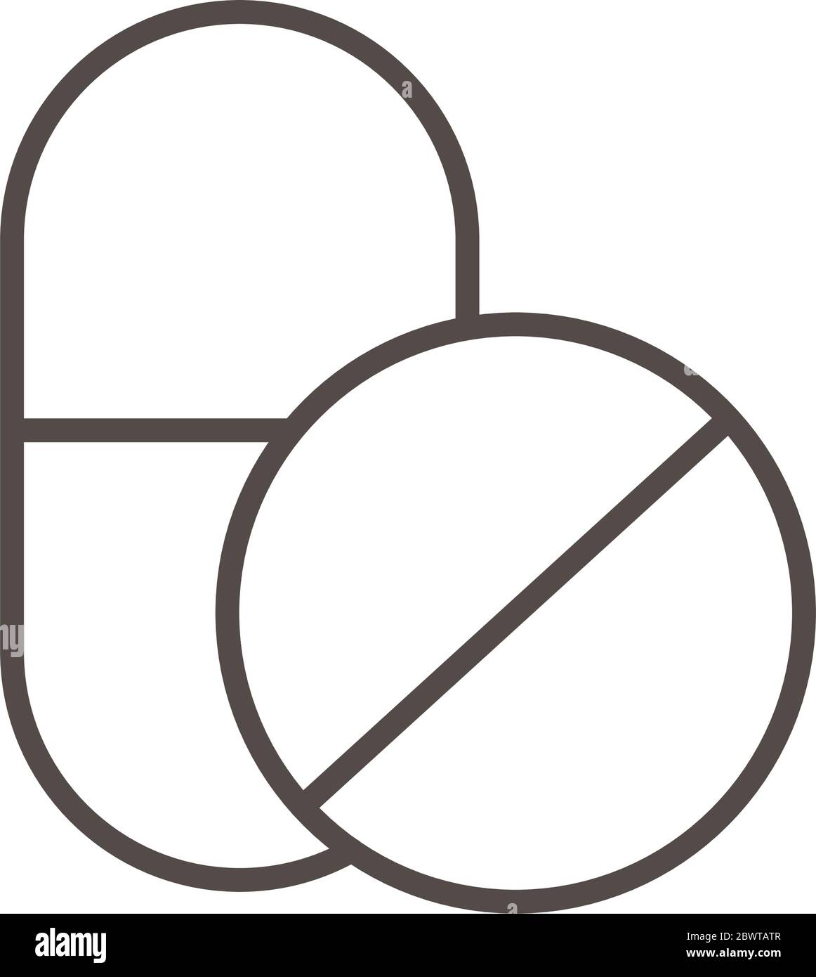 capsule and pill line style icon Stock Vector Image & Art - Alamy