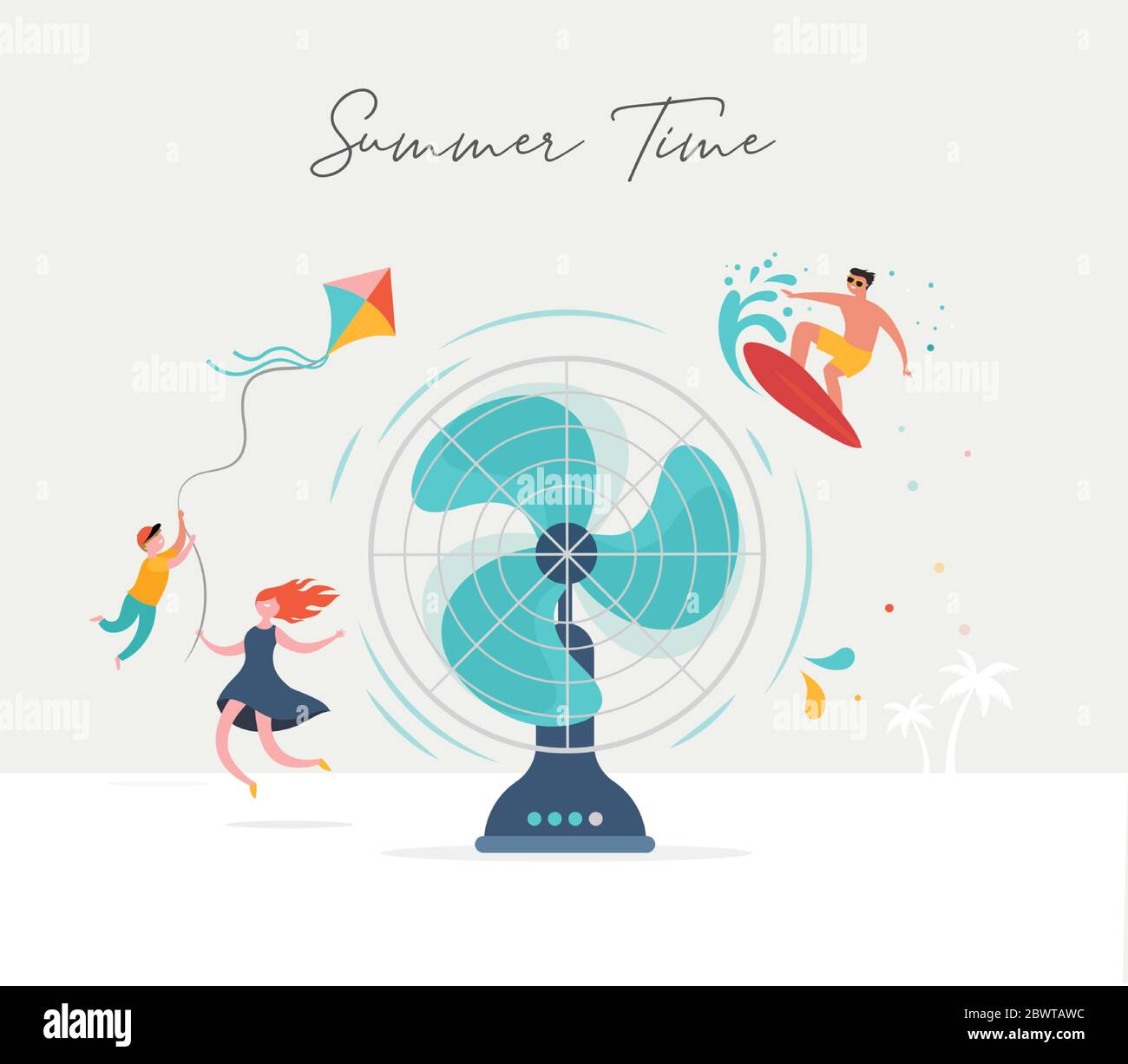 Swimming sunbathing people beach Stock Vector Images - Alamy