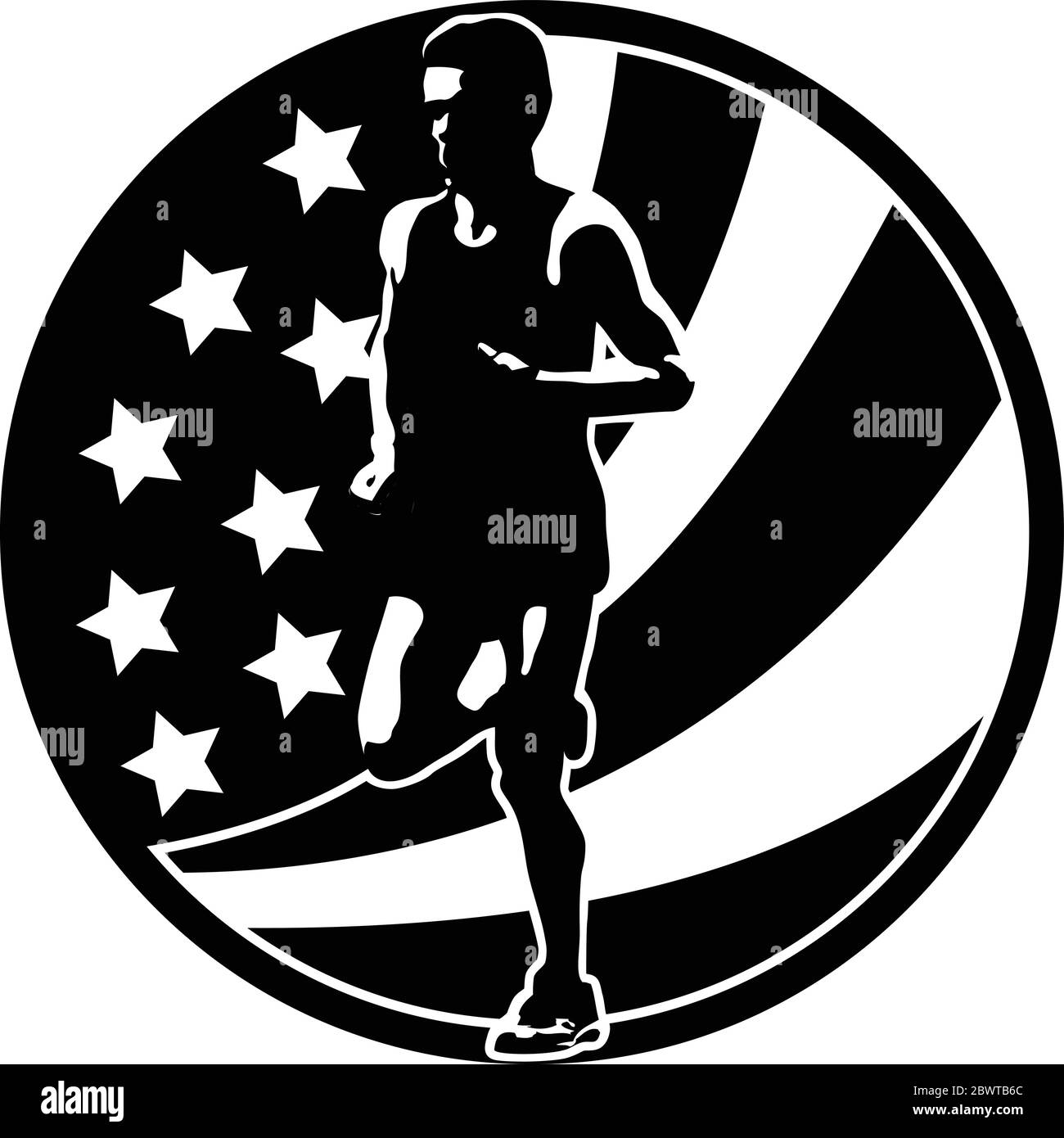 Black with white racing stripes Stock Vector Images - Alamy