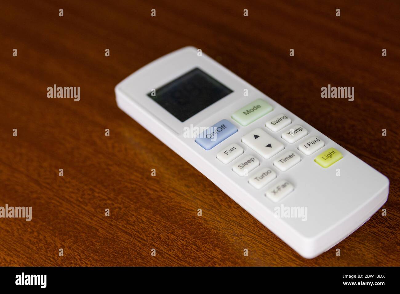 Air conditioner remote control with LCD display Stock Photo - Alamy