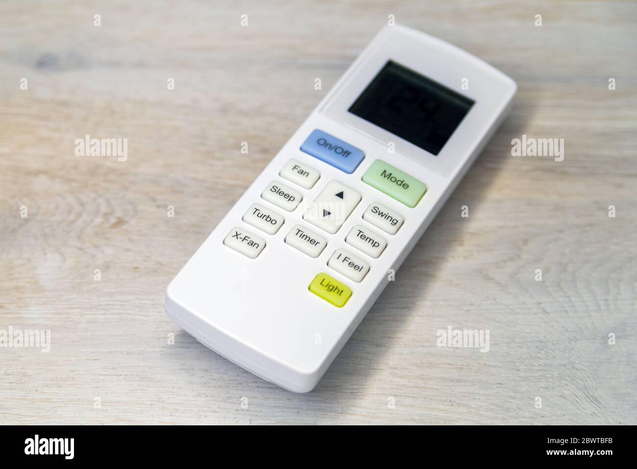 Air conditioner remote control with LCD display Stock Photo - Alamy