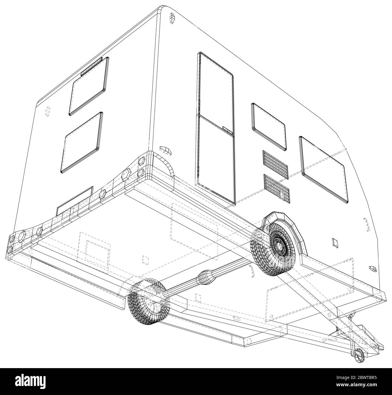 Transport journey traveler mobile rv illustration tourism vector ...