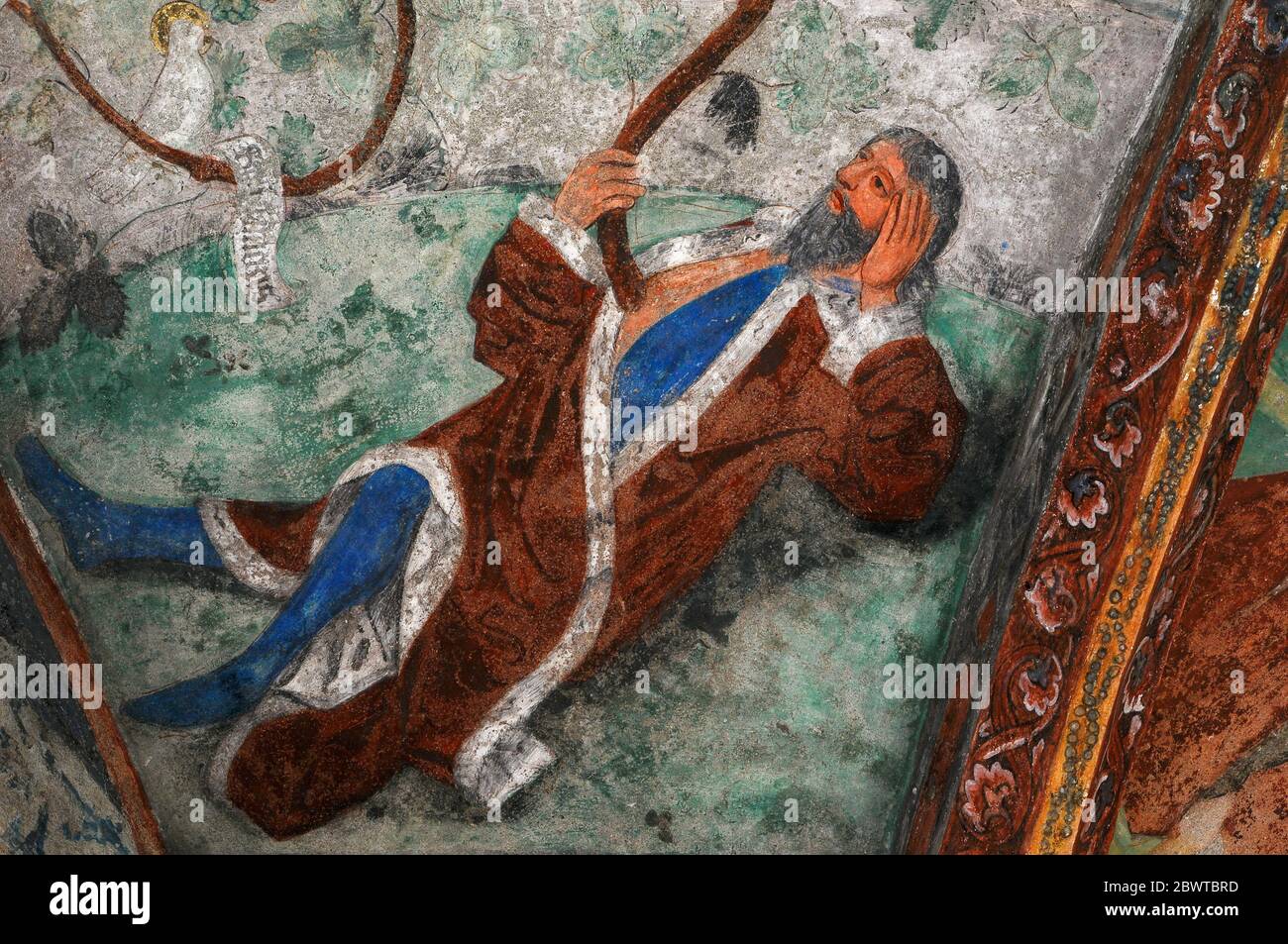Jesse of Bethlehem with a symbolic Tree of Jesse rising from his chest ...