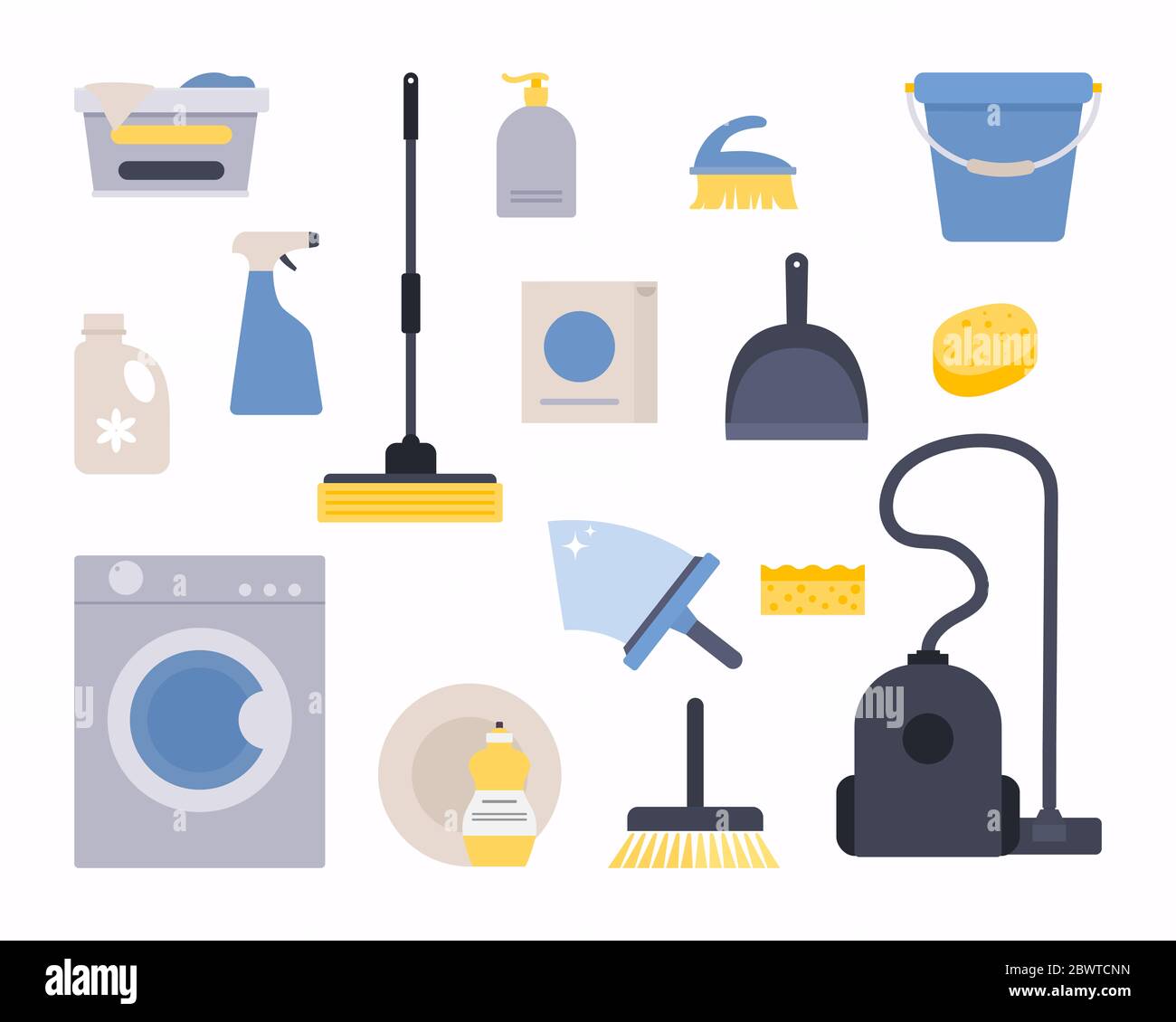 Housework icon set hi-res stock photography and images - Alamy