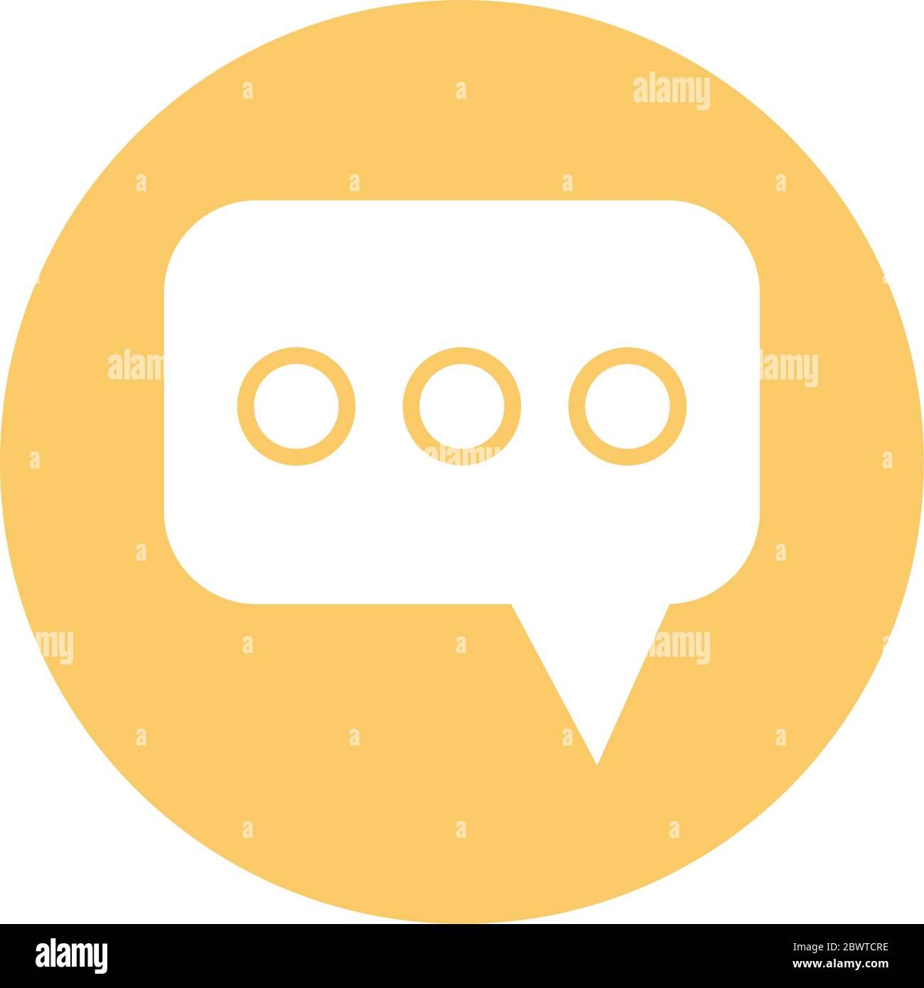 speech bubble message block style icon Stock Vector Image & Art - Alamy