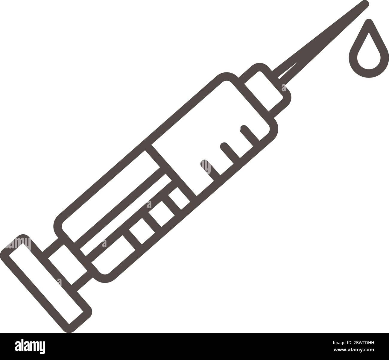 injection medical line style icon Stock Vector Image & Art - Alamy