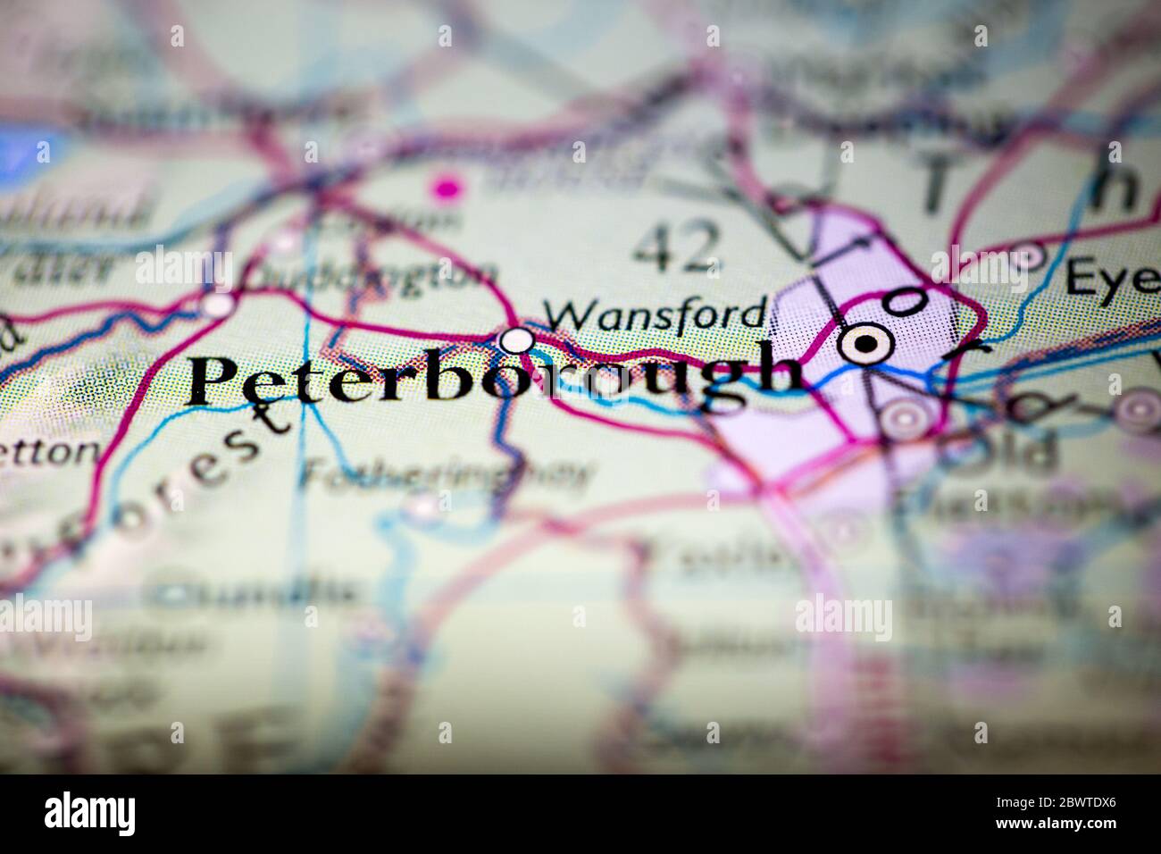 Map of peterborough hi-res stock photography and images - Alamy