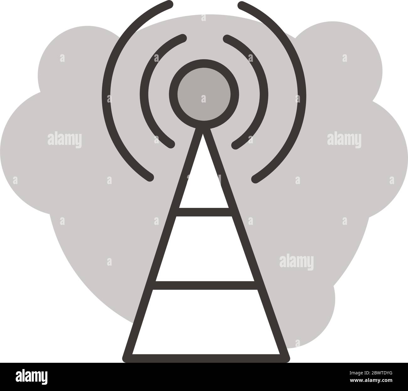 antena communication online line style icon Stock Vector Image & Art ...