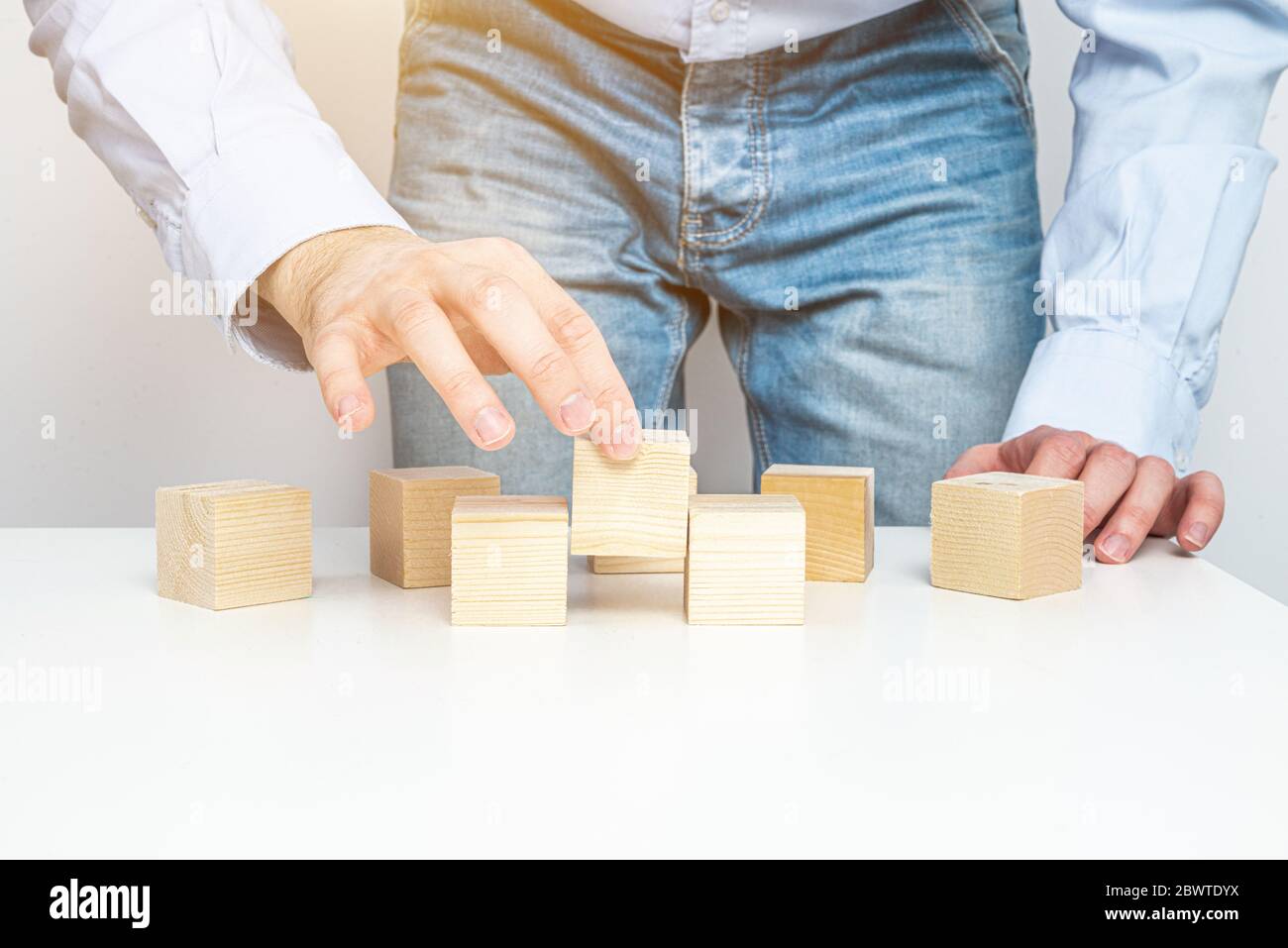Blank cube tower hi-res stock photography and images - Alamy