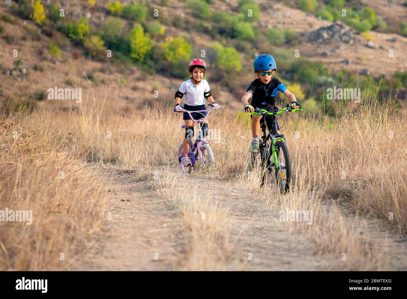 Beautiful girl on a cycle hi-res stock photography and images - Alamy