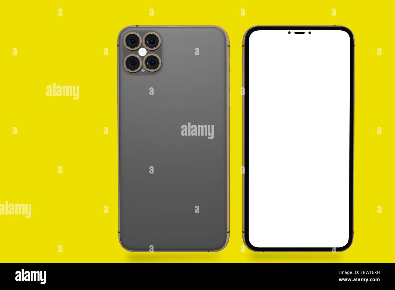 Iphone 12 pro front back view hi-res stock photography and images - Alamy