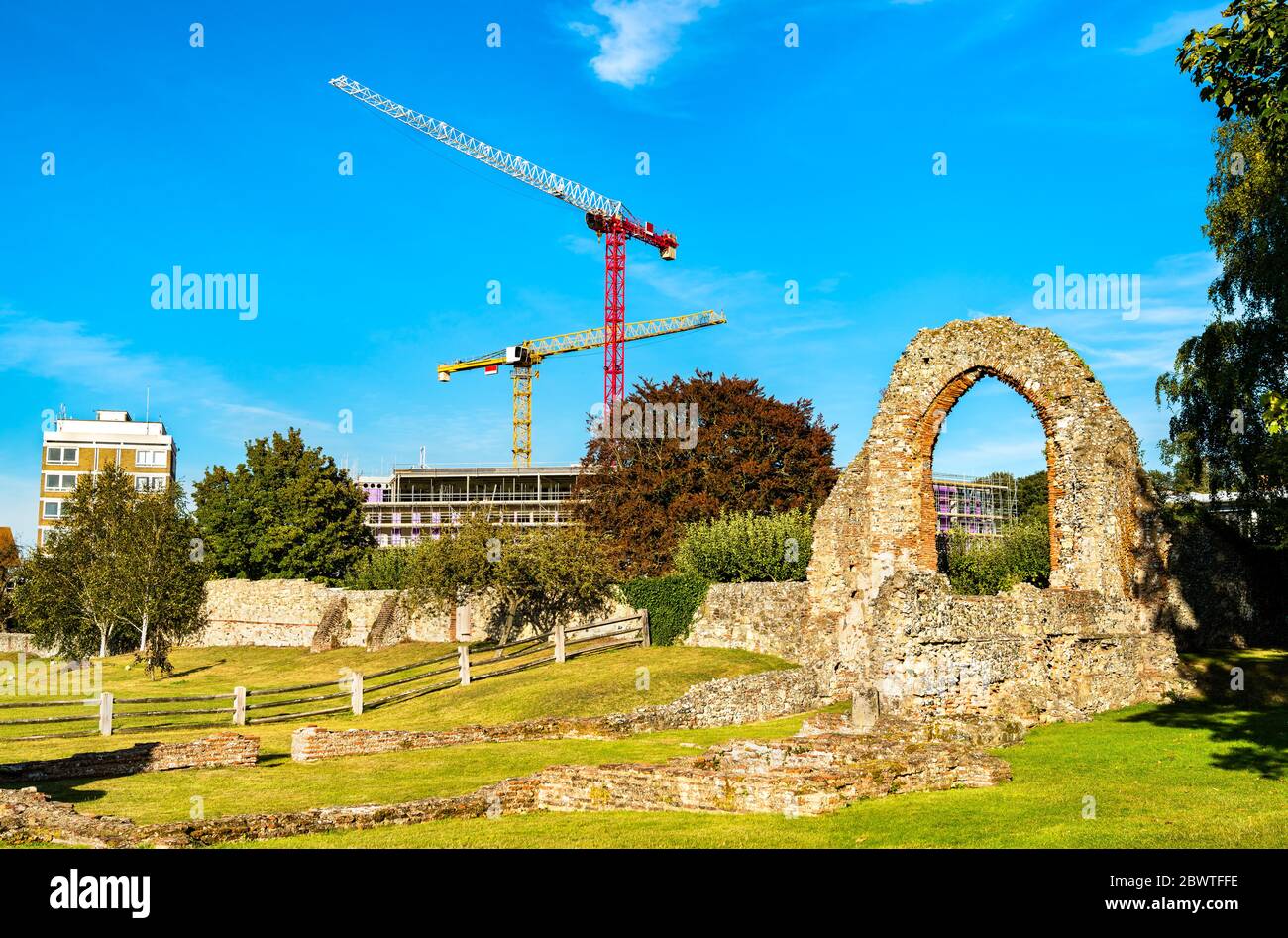Ruins of St Augustine Abbey in Canterbury, England Stock Photo - Alamy