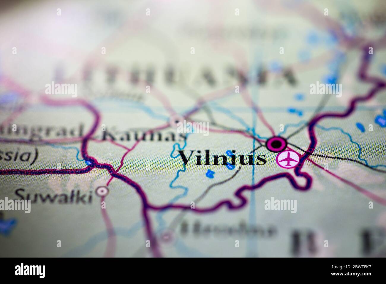 Lithuania political map capital vilnius hi-res stock photography and ...