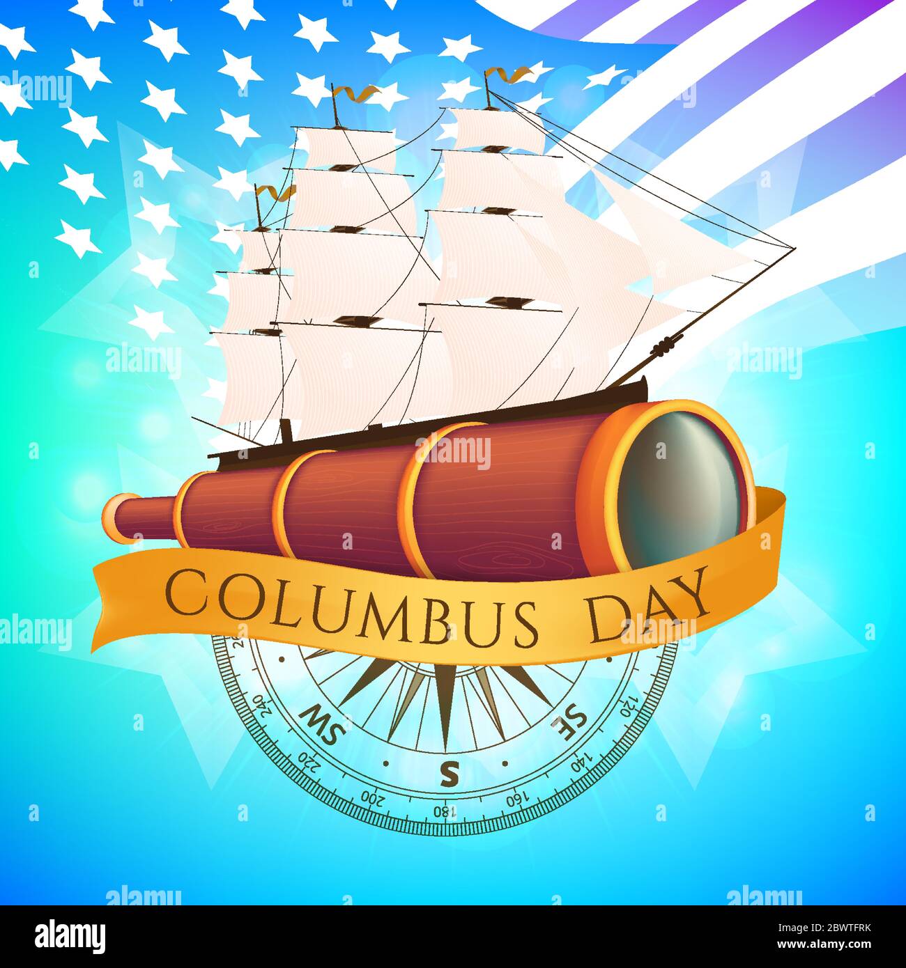 Voyage map of christopher columbus hi-res stock photography and images ...