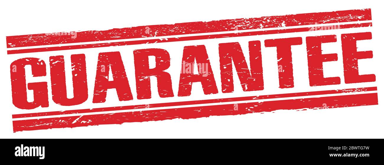 GUARANTEE red stamp Stock Photo - Alamy