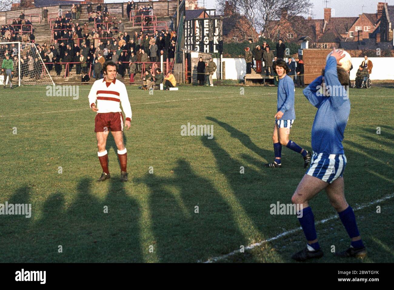 Bill Best playing against Banbury United in 1973 Stock Photo - Alamy