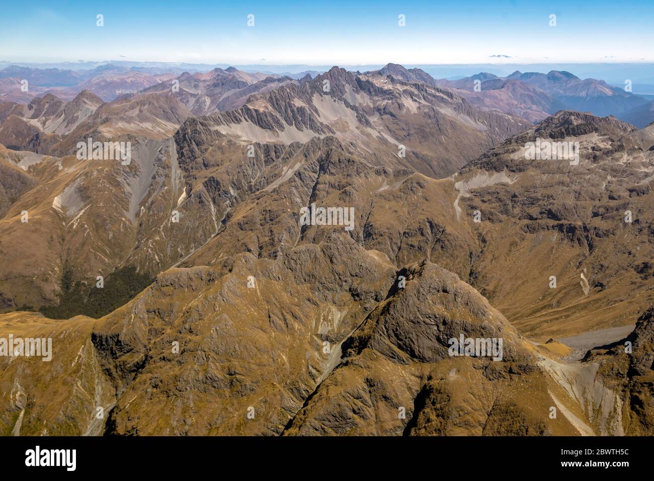 Aerial views of Southern alps in New zealand Stock Photo - Alamy