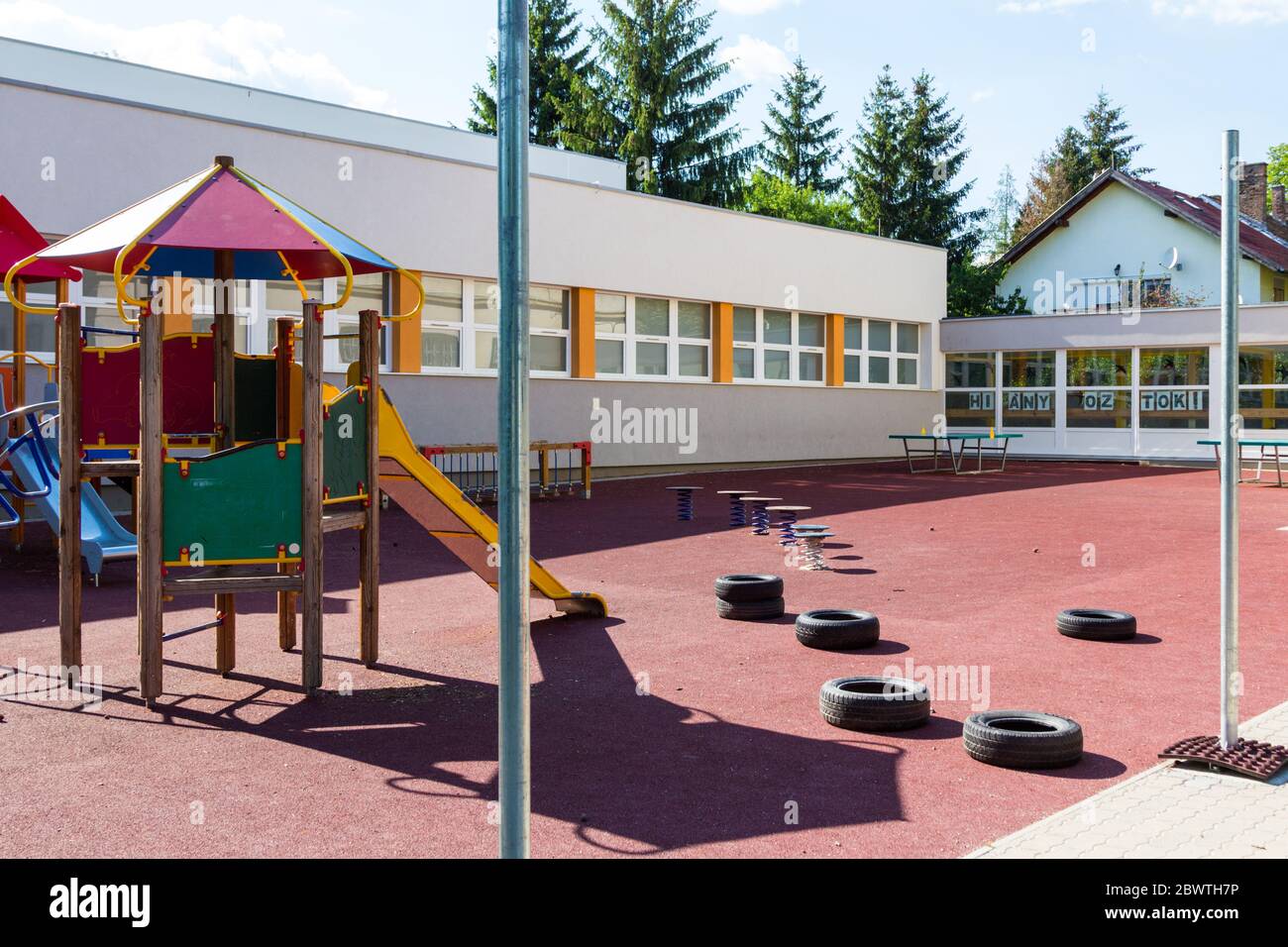 Empty School Playground