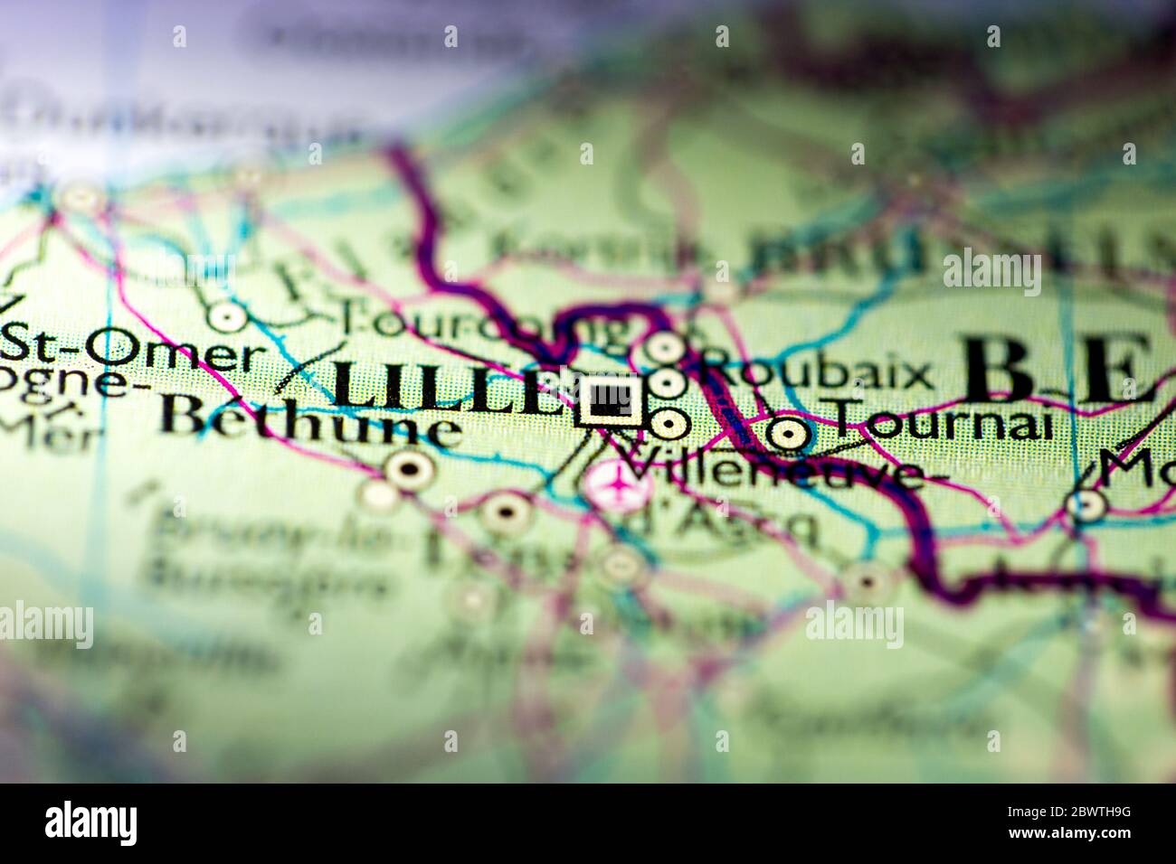 Map Of Lille France High Resolution Stock Photography and Images - Alamy