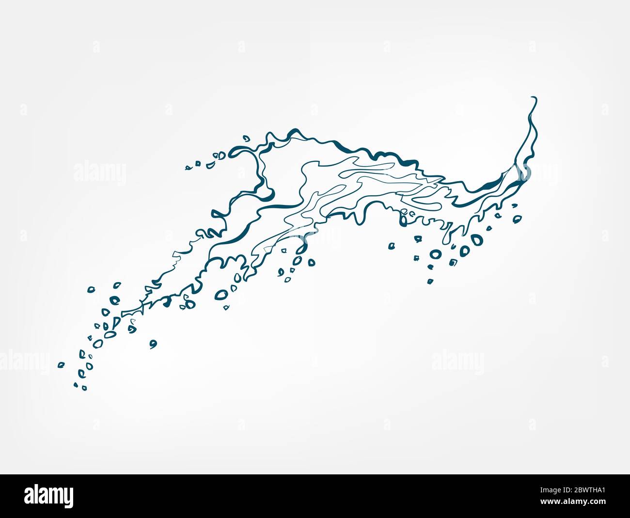 splash vector isolated line water Stock Vector Image & Art - Alamy