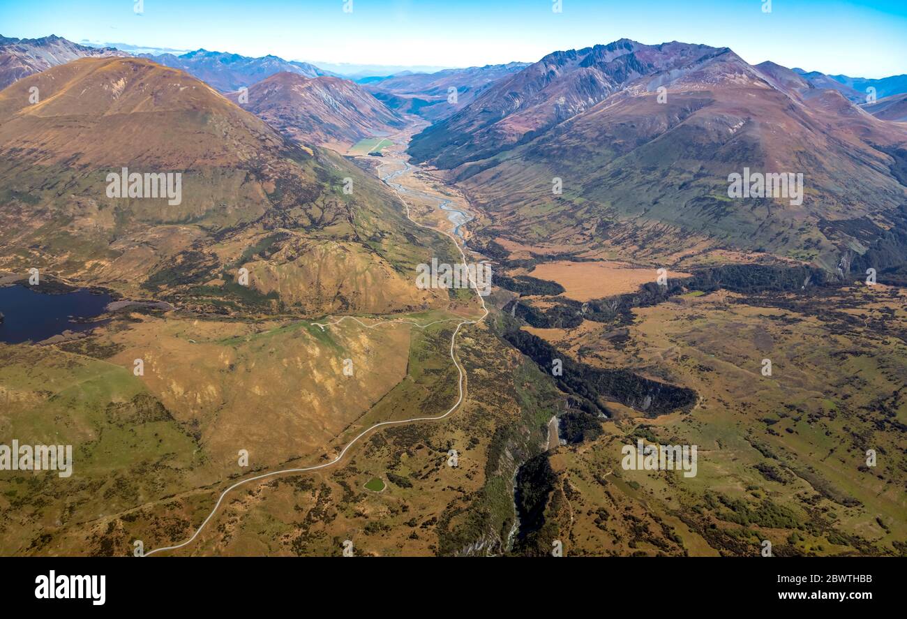 Aerial views of Southern alps in New zealand Stock Photo - Alamy