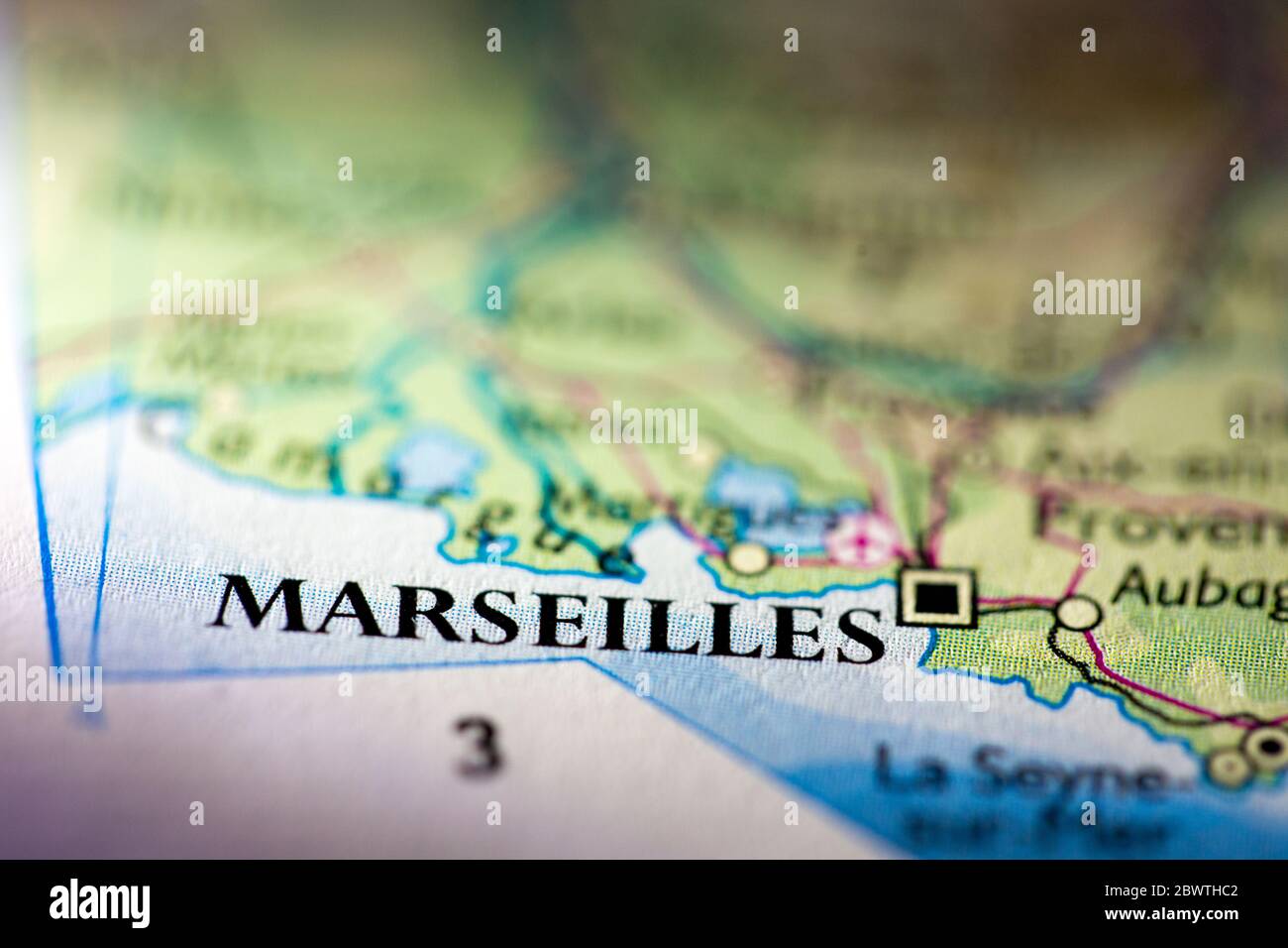 Map of marseilles hi-res stock photography and images - Alamy