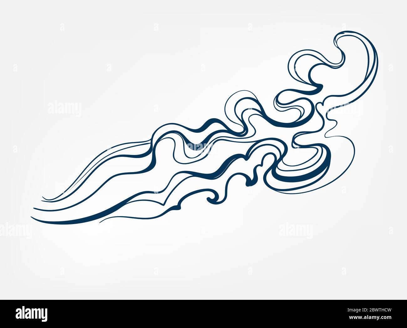 Hand with smoke trail Stock Vector Images - Alamy