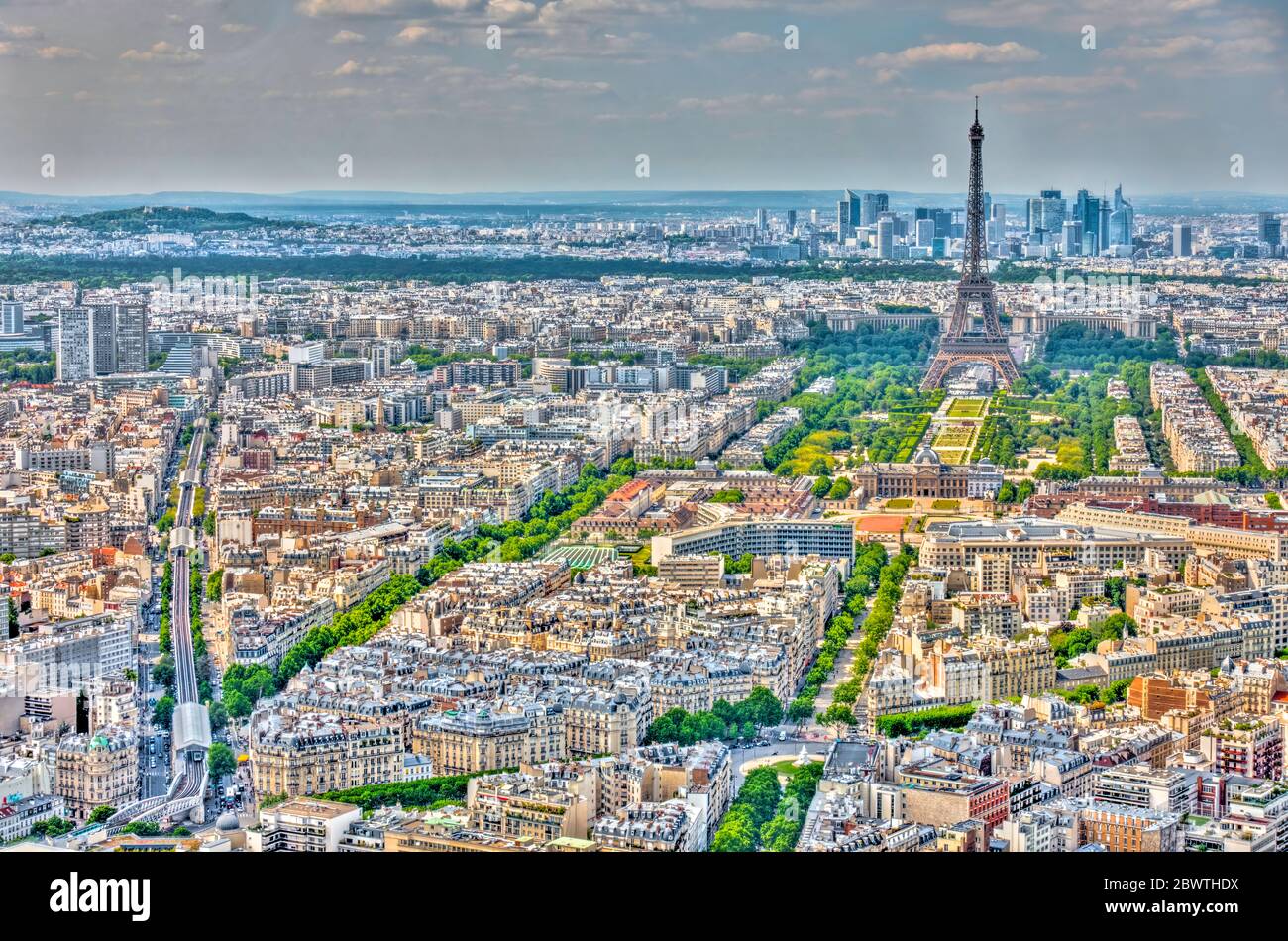 Panoramic view over Paris, France Stock Photo - Alamy