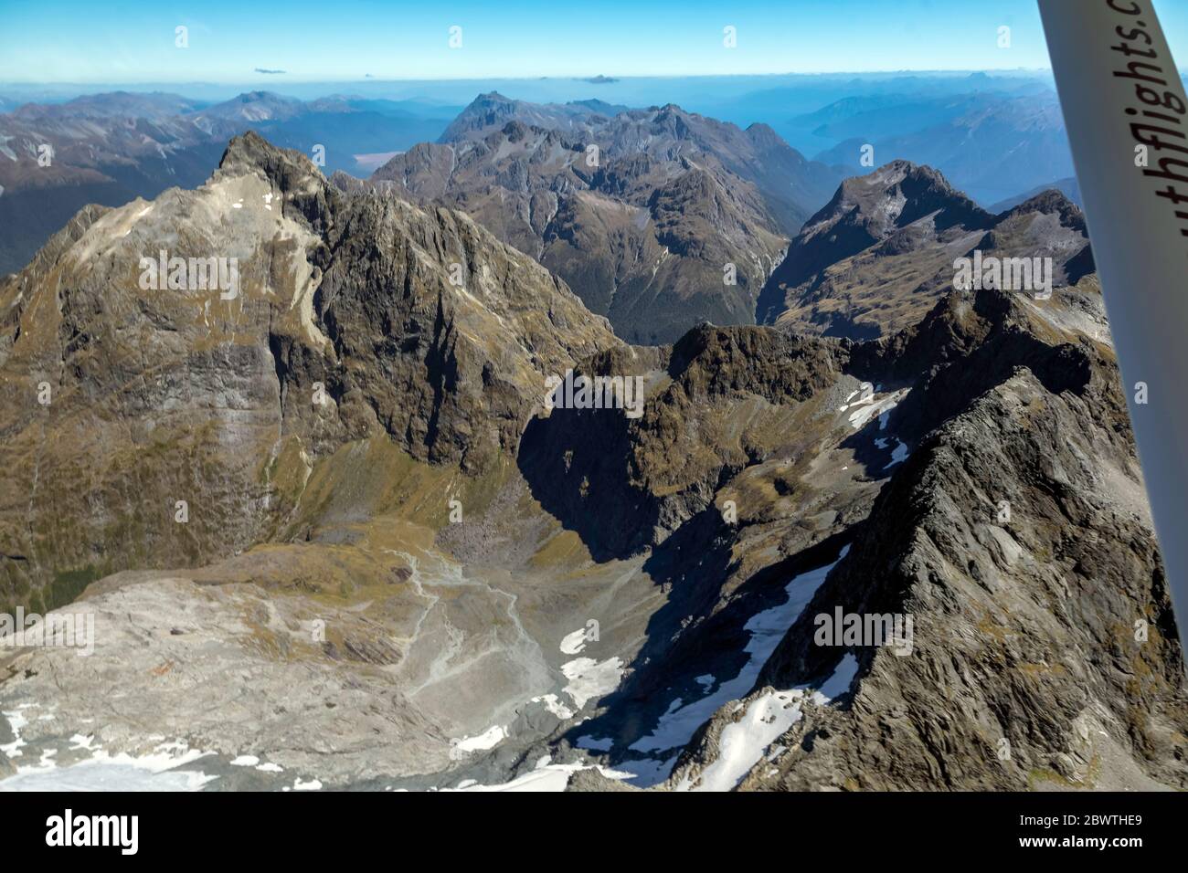 Aerial views of Southern alps in New zealand Stock Photo - Alamy