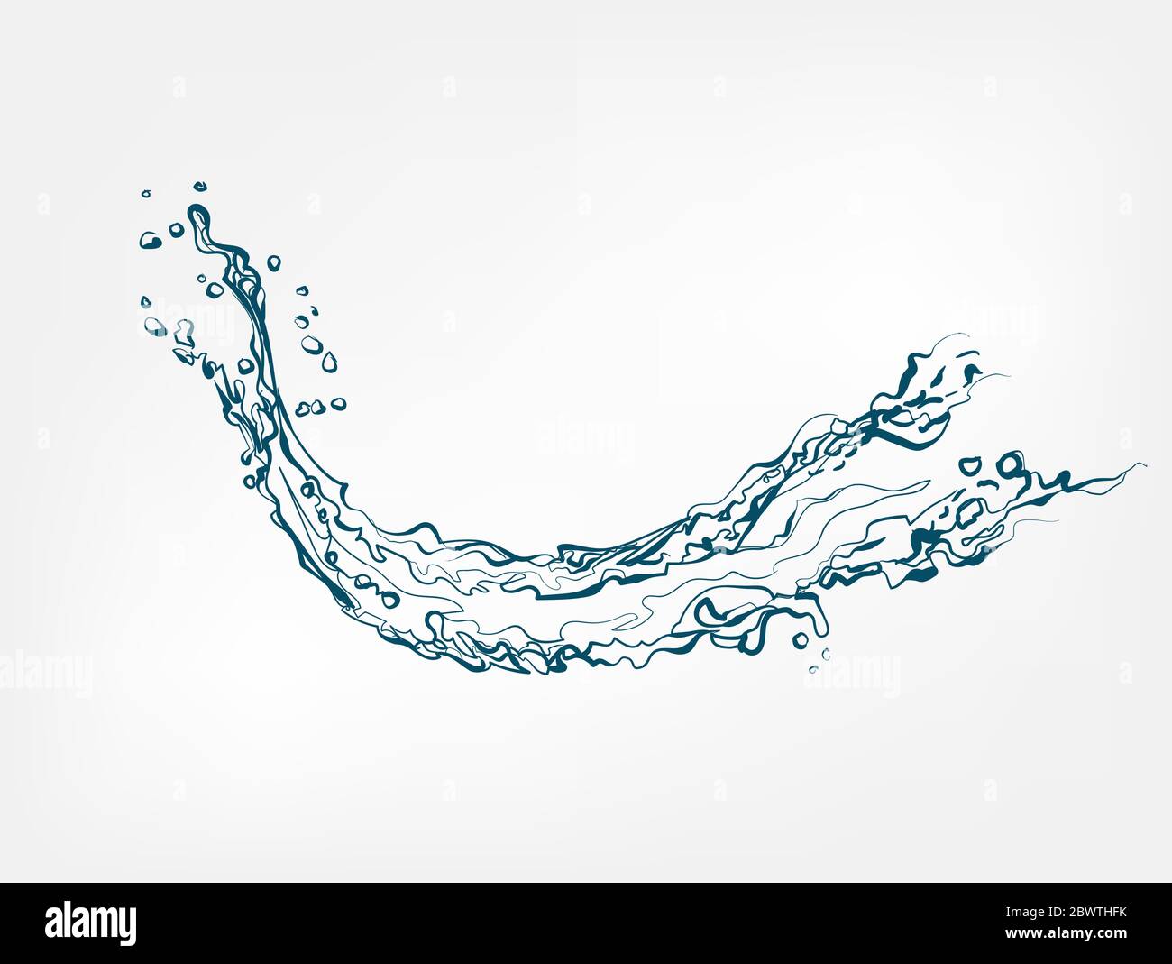 splash vector isolated line water Stock Vector Image & Art - Alamy