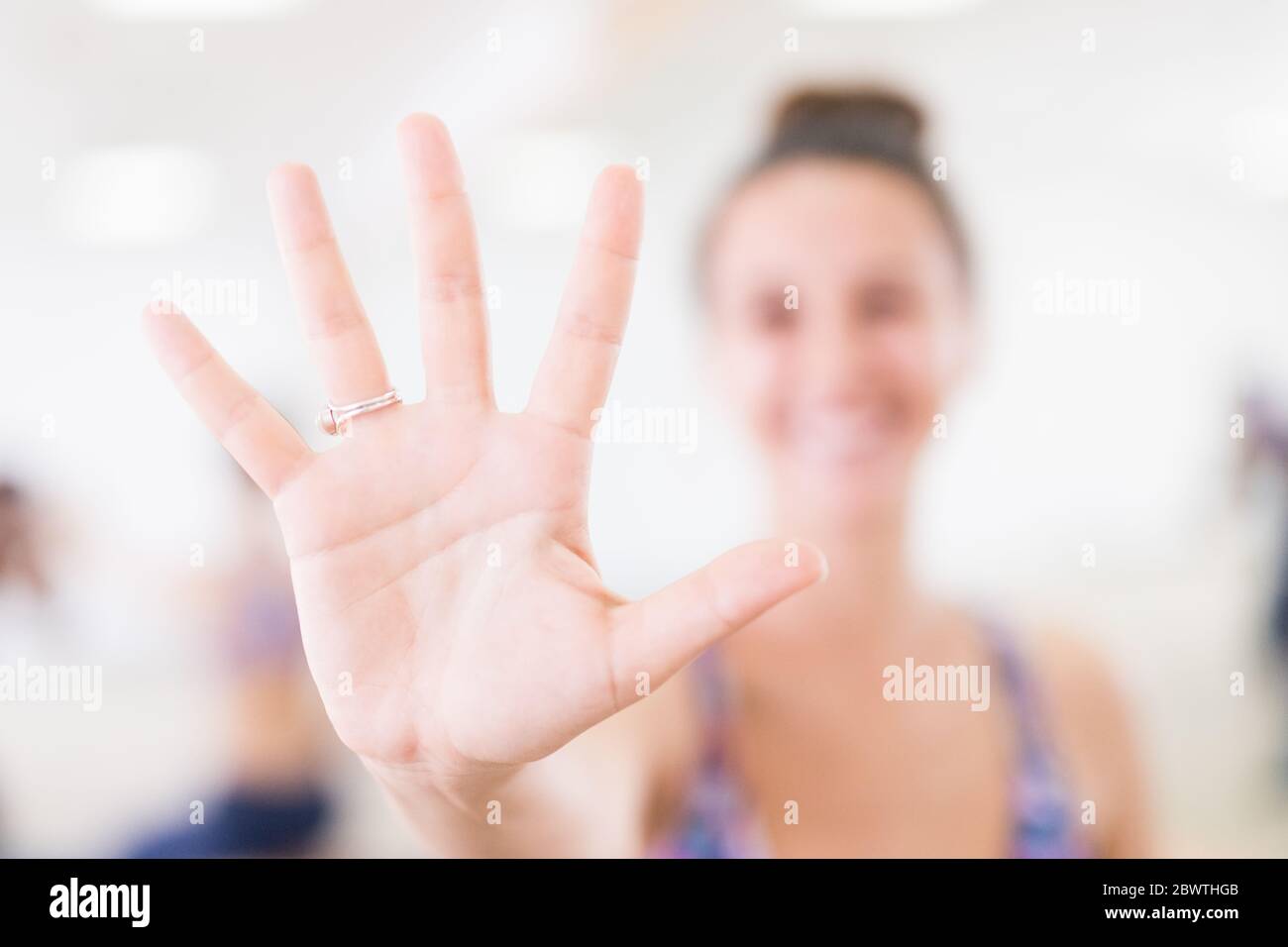 Woman open hand palm hi-res stock photography and images - Alamy
