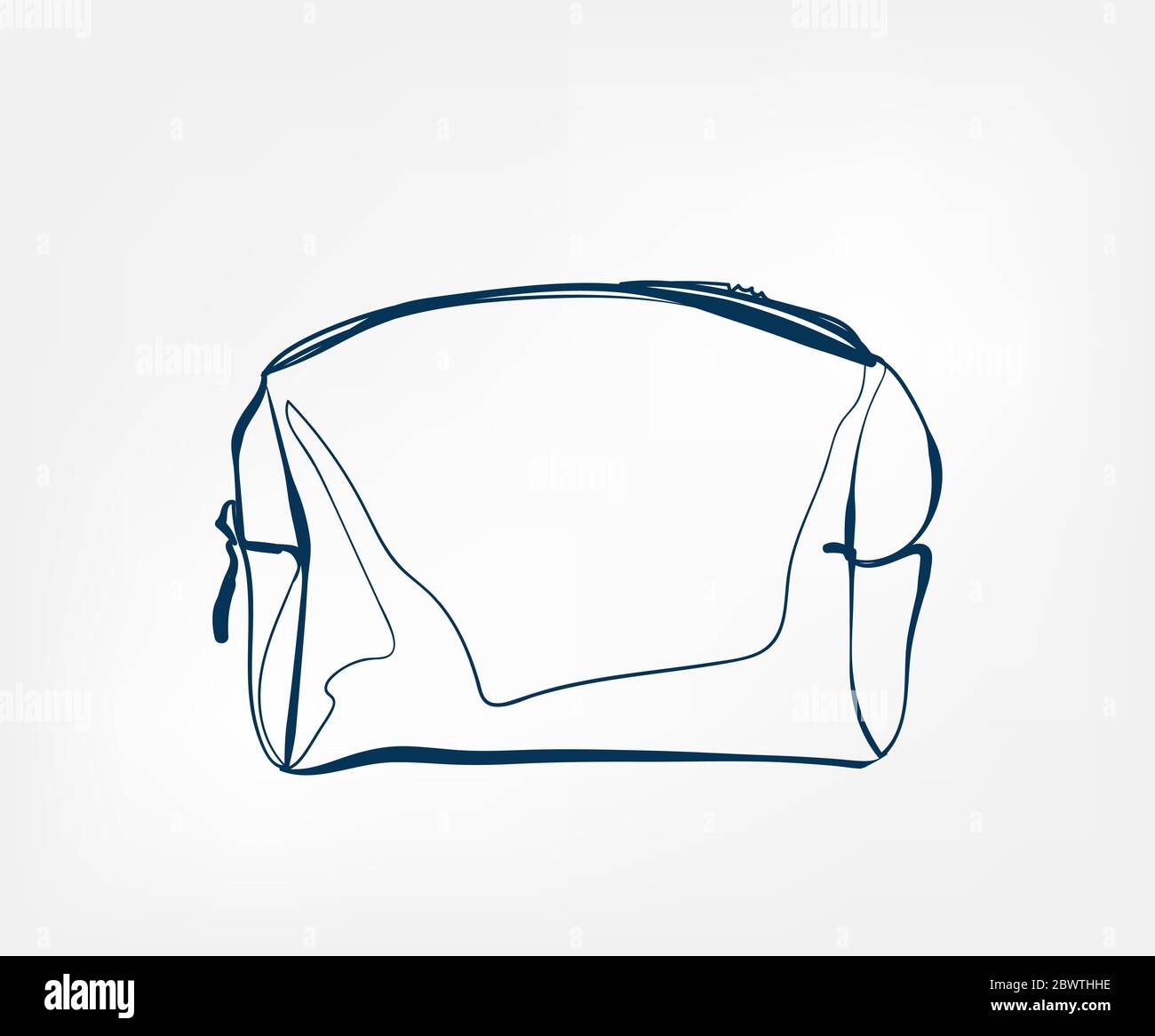 Pouch line drawing Stock Vector Images - Alamy