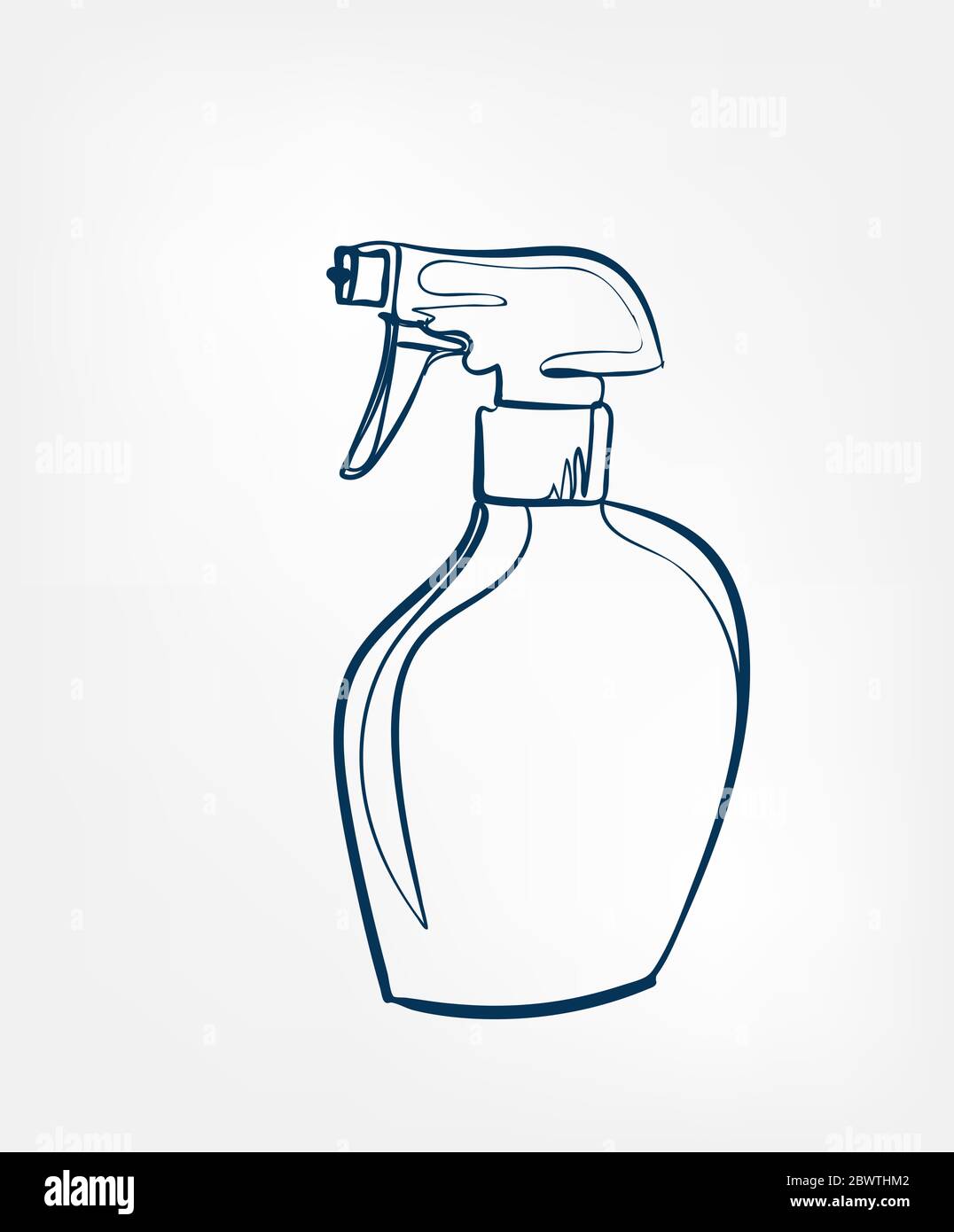 spray line art sketch outline isolated design element cosmetics Stock ...