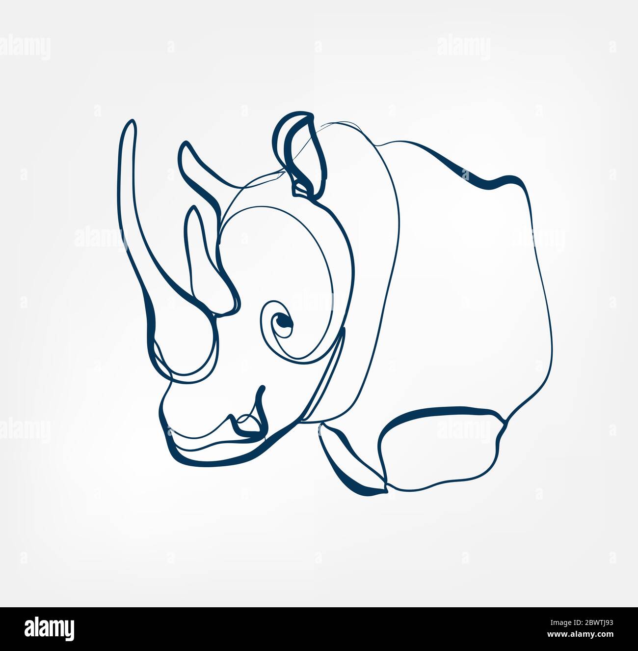 Rhinoceros artwork sketch Stock Vector Images - Alamy