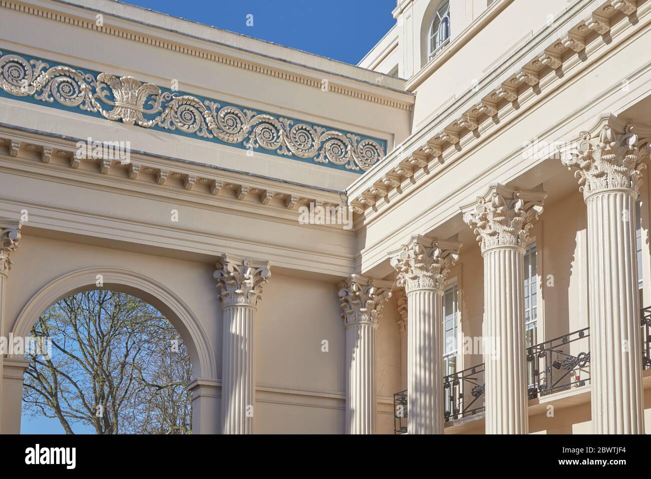 Chester Terrace one of the neo-classical terraces in Regent's Park ...