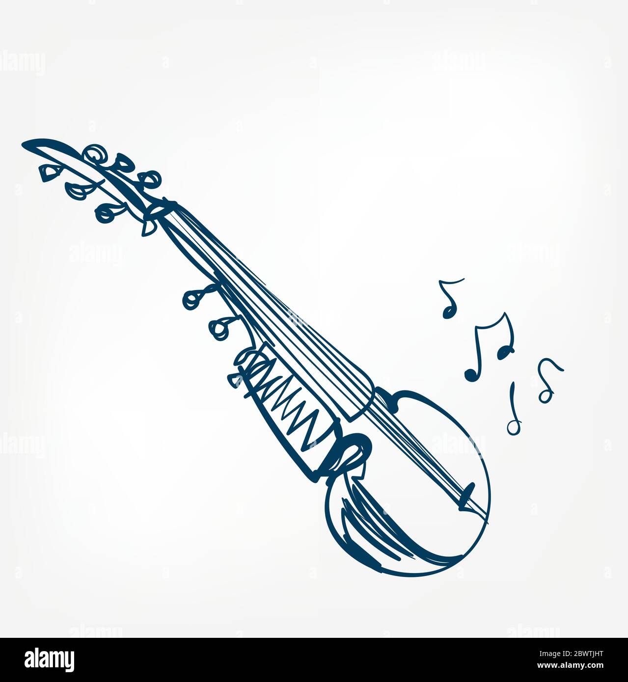 sarod sketch line vector design outline Stock Vector Image & Art - Alamy
