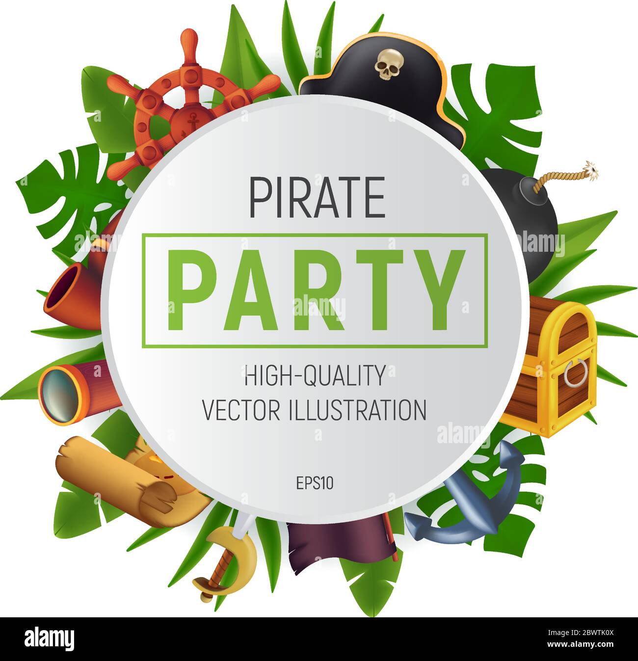 Pirate round map hi-res stock photography and images - Alamy