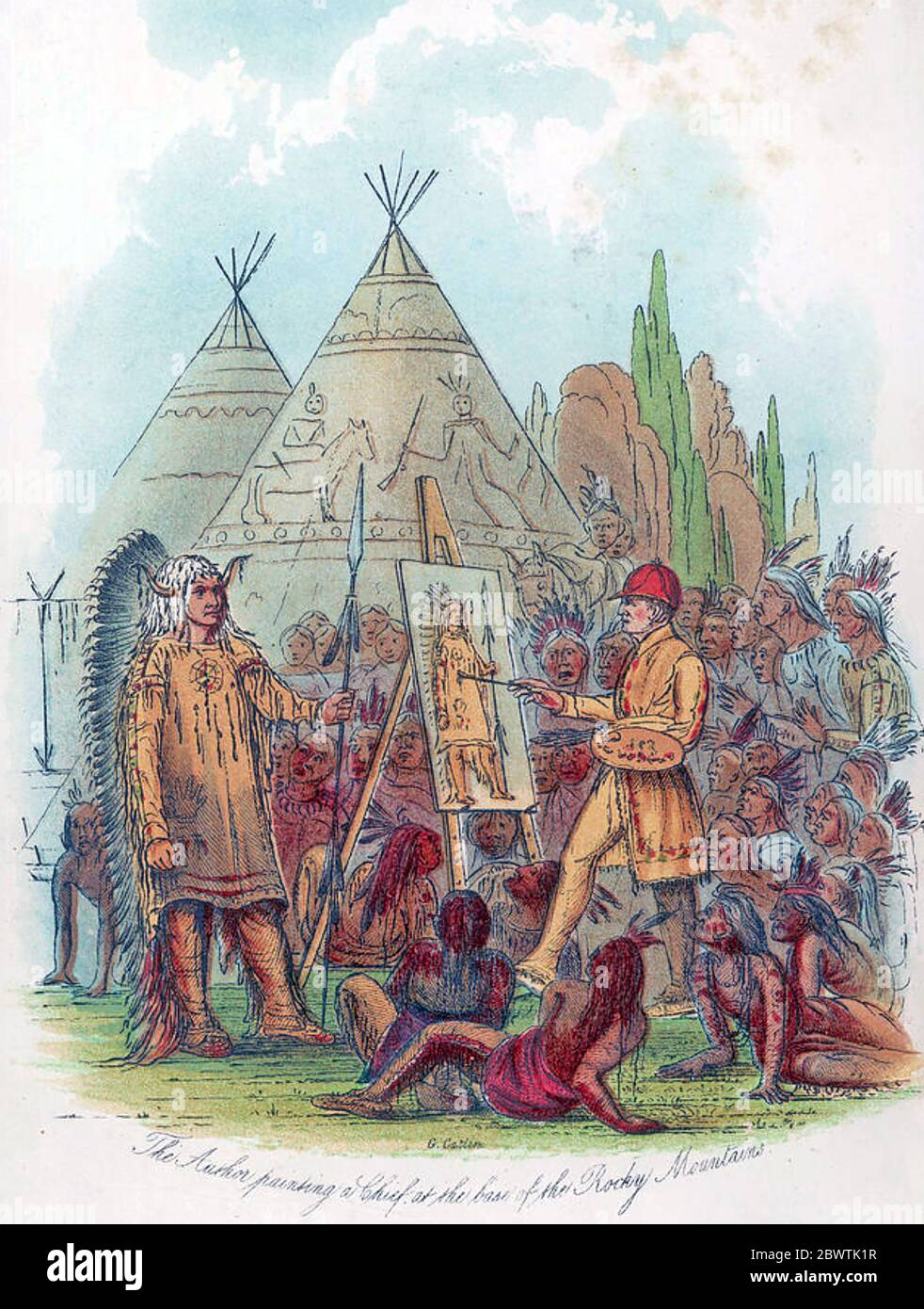 GEORGE CATLIN (1796-1872) American artist who specialised in portraits ...