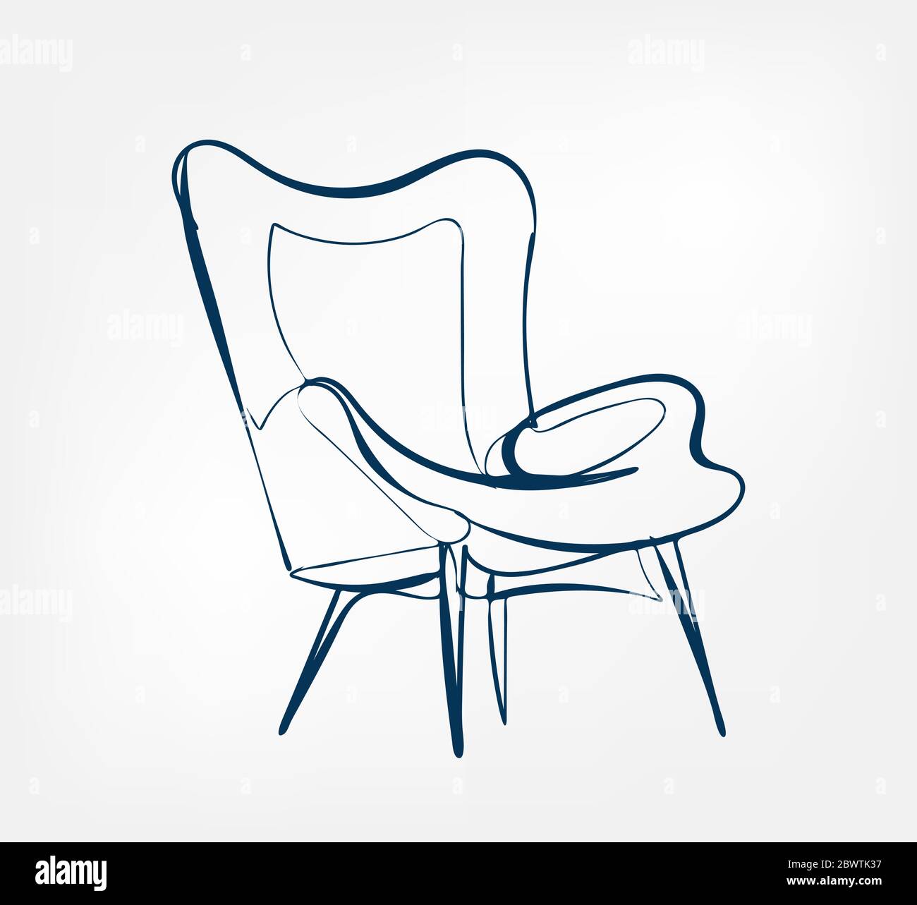 Armchair vector vectors hi-res stock photography and images - Alamy