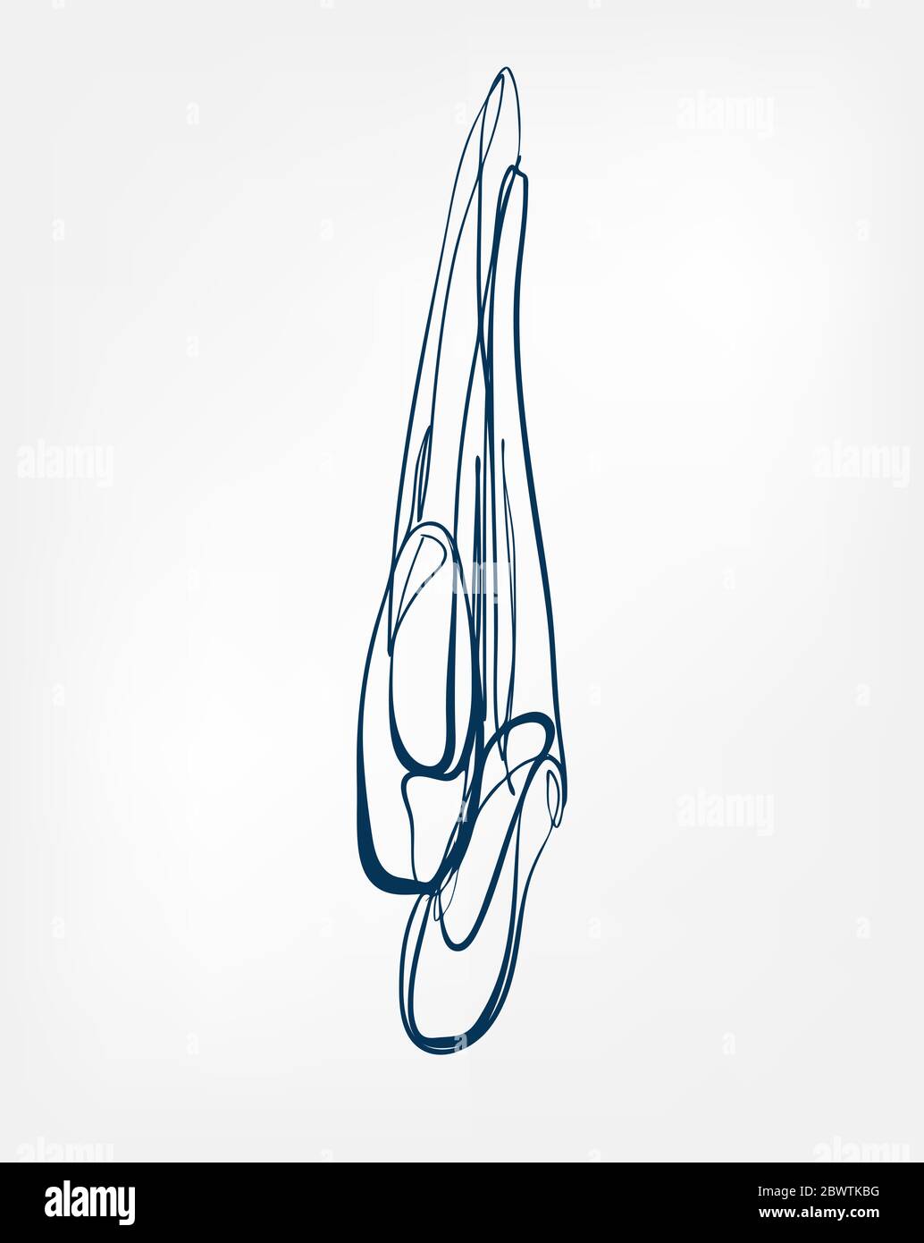 ballet slippers one line vector design element Stock Vector Image & Art ...