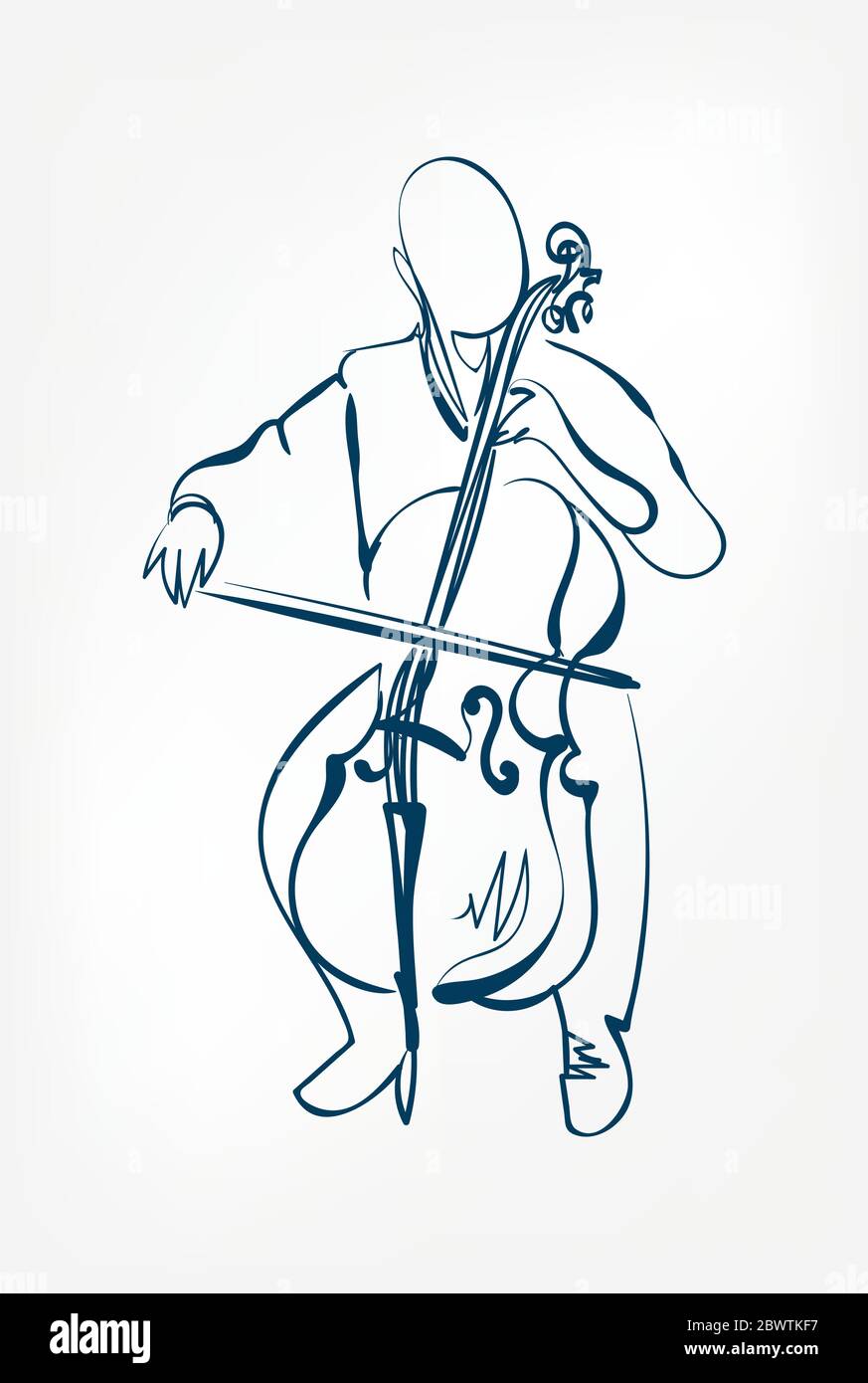 Cello Drawing