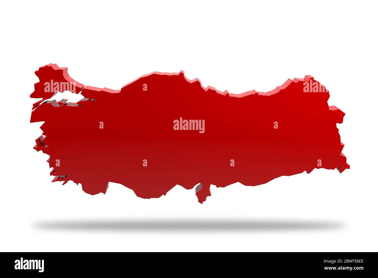 Turkey map outline hi-res stock photography and images - Alamy