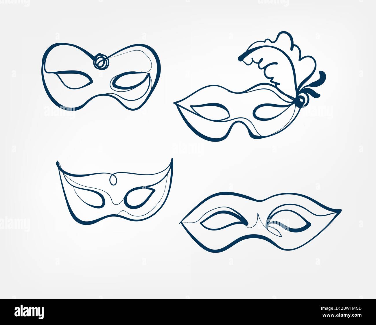One mask Stock Vector Images - Alamy