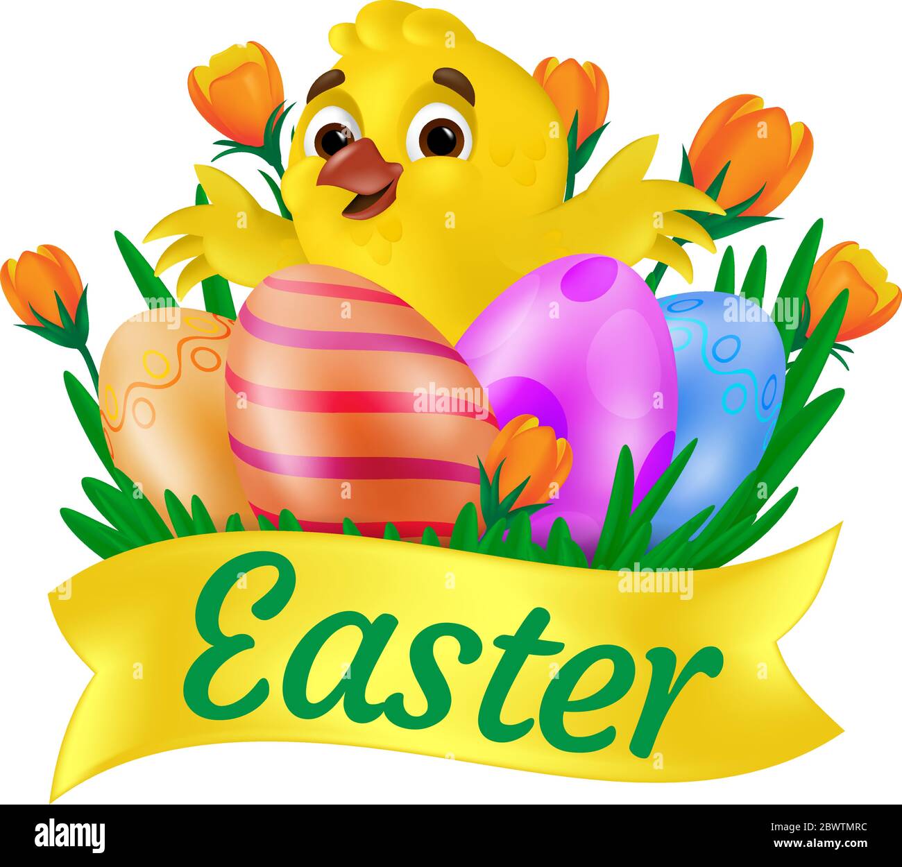 Easter Tulips Clip Art