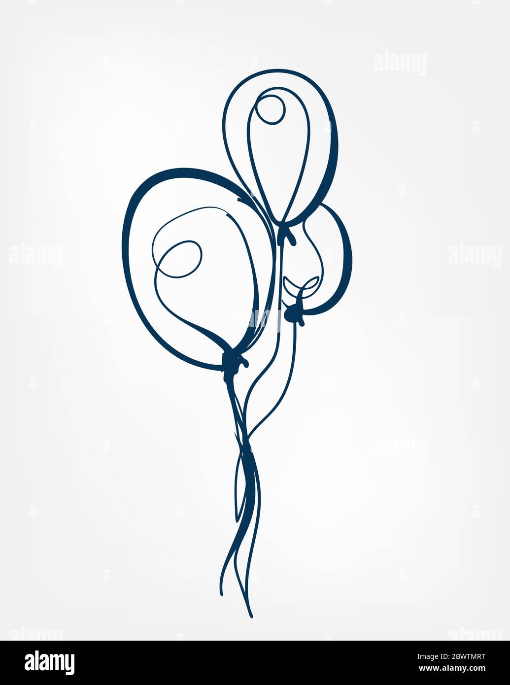 One balloon Stock Vector Images - Alamy