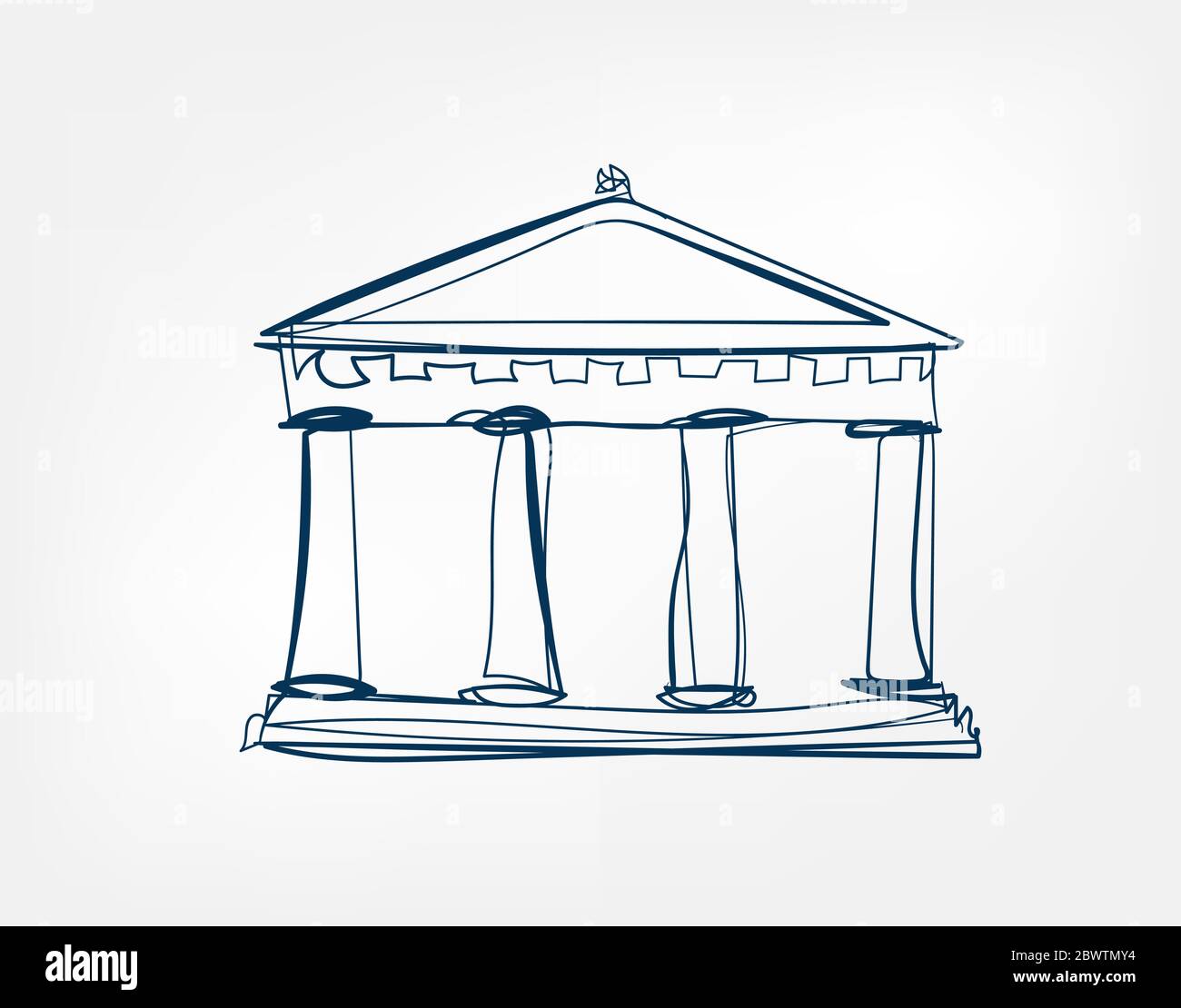 Parthenon temple, acropolis, athens Stock Vector Images - Alamy