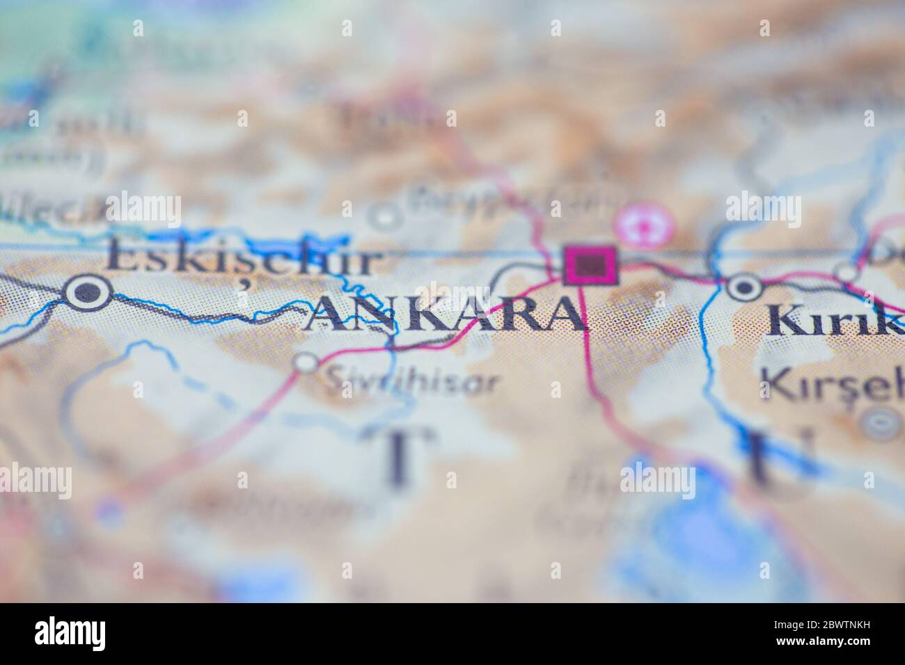 Ankara city map hi-res stock photography and images - Alamy