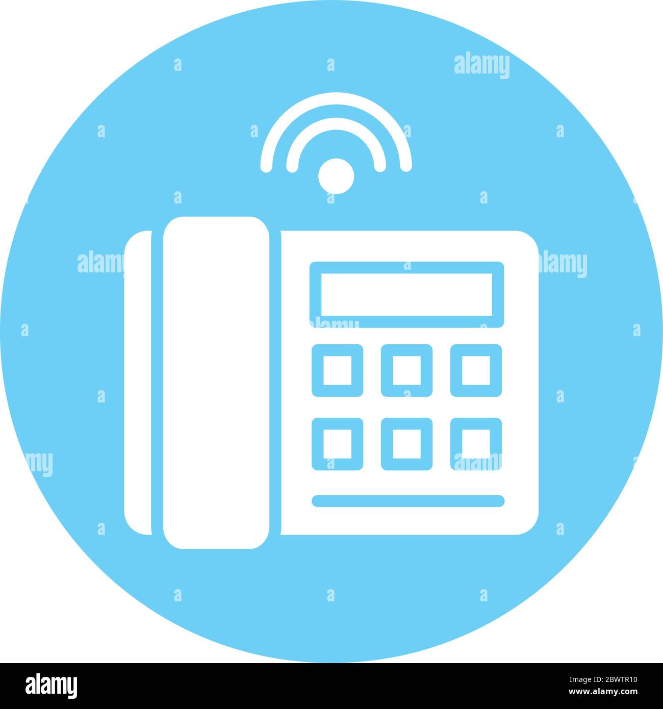 telephone communication block style icon Stock Vector Image & Art - Alamy